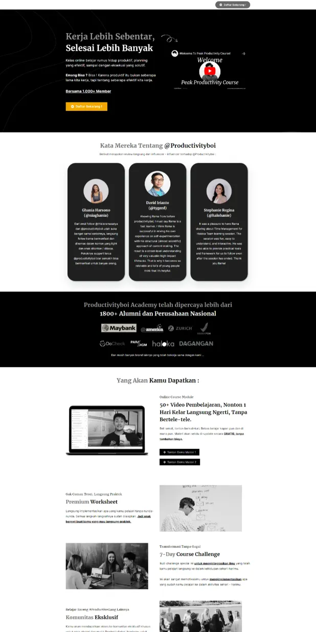 Website Maker - Kelas Bikin Website Elementor